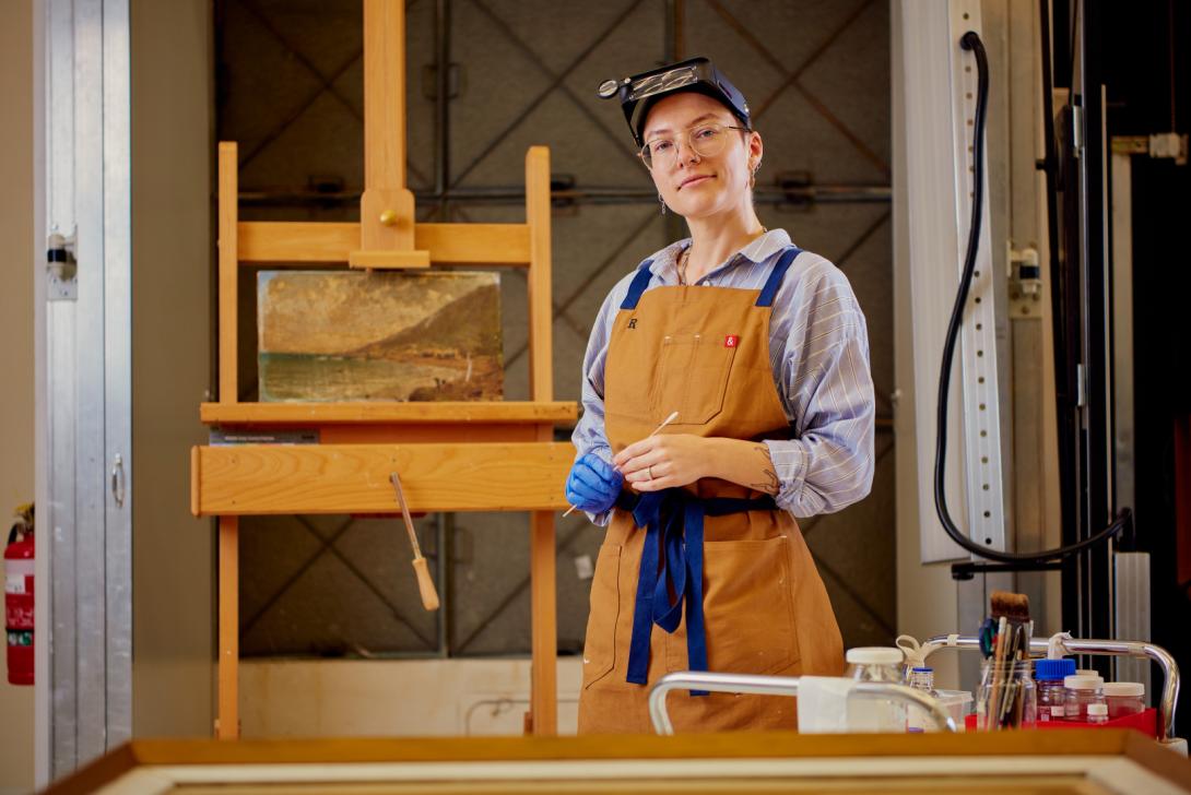 CONSERVATION: Revealing Jenner’s blue skies | QAGOMA Collection Online